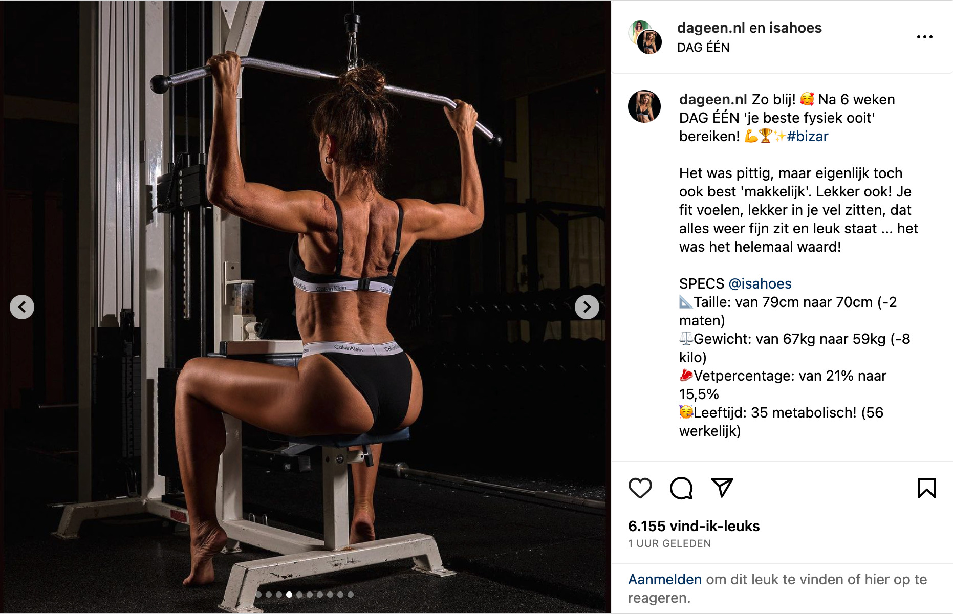 ZIEN | Isa Hoes verbluft Nederland met afgetraind lichaam in ondergoed - Dagelijkse.nl